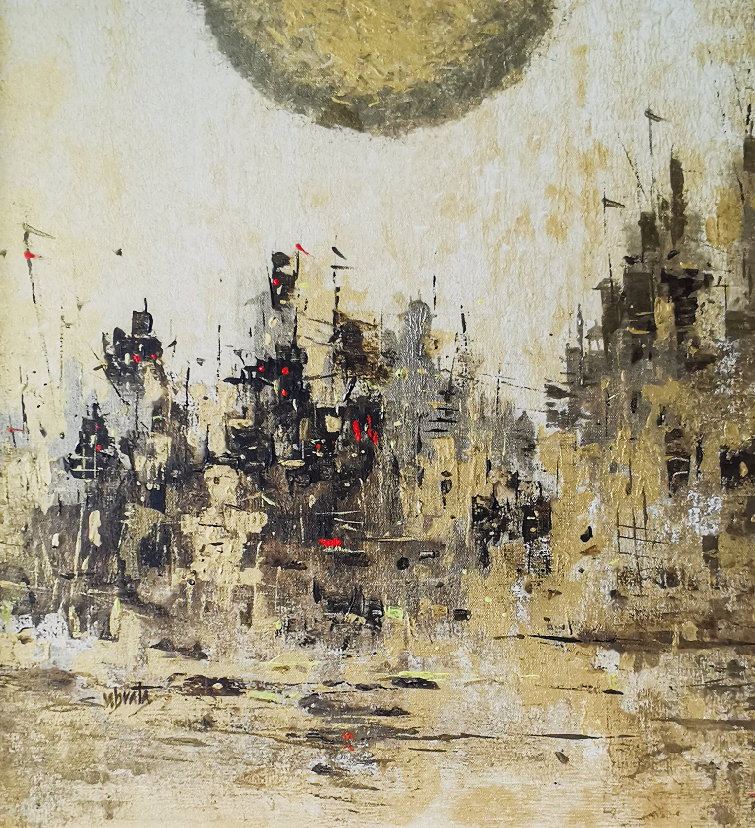 Abstract Cities - Buy Abstract Paintings Online – easelstories